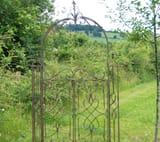 Heritage Metal Garden Arch with Gates