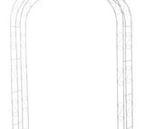 Gothic Antiqued Metal Garden Arch | Free UK Delivery