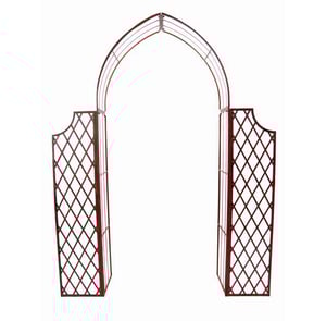 Heritage Metal Garden Arch with Gates