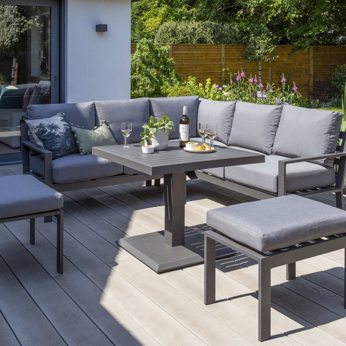 Handpicked Titchwell Mini Corner Lounge Set with Gas Adjustable Table