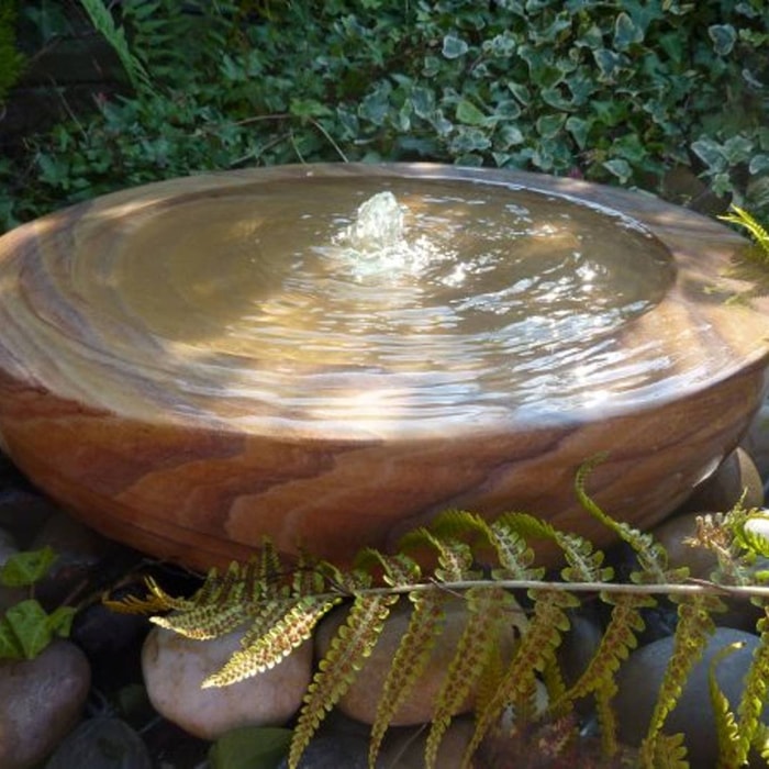 Large Babbling Bowl Rainbow Sandstone Water Feature