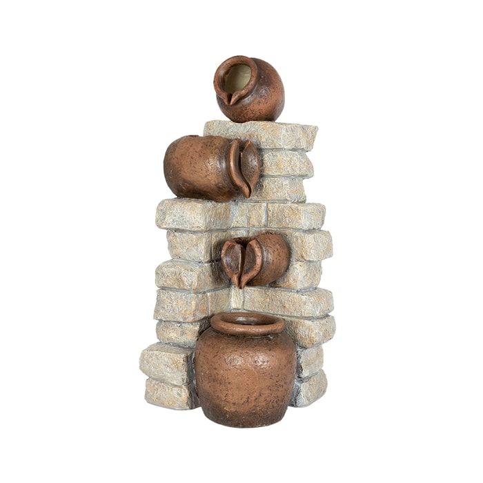 Flowing Pots Solar Water Feature | Garden Ornaments