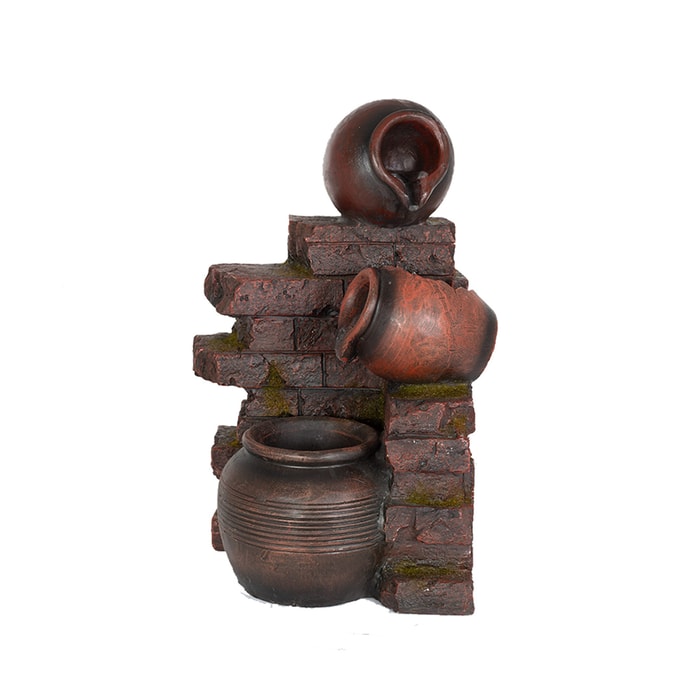 Tumbling Pots Solar Water Feature | Garden Ornaments