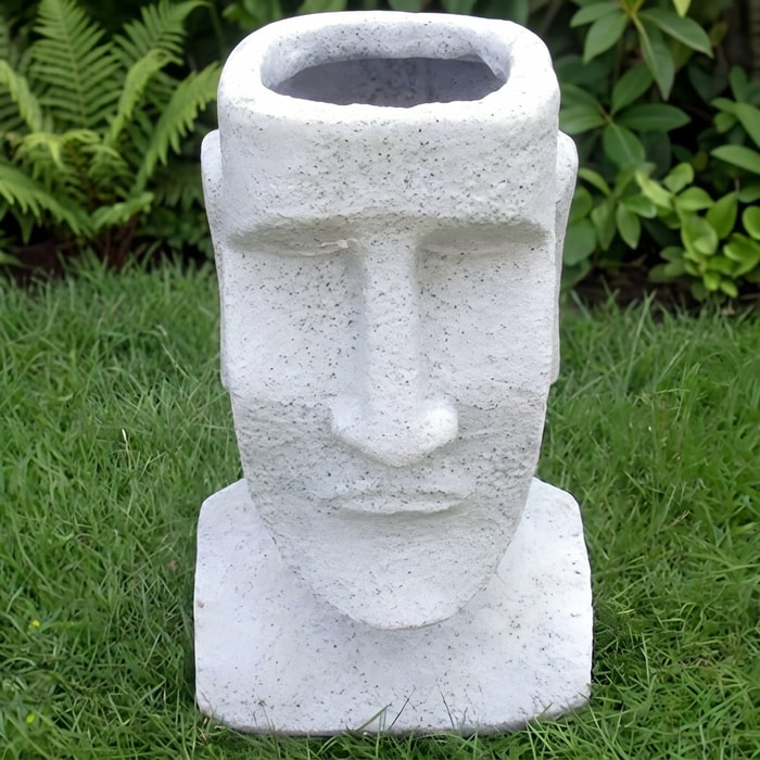 Easter Island Garden Planter Granite | Garden Ornaments