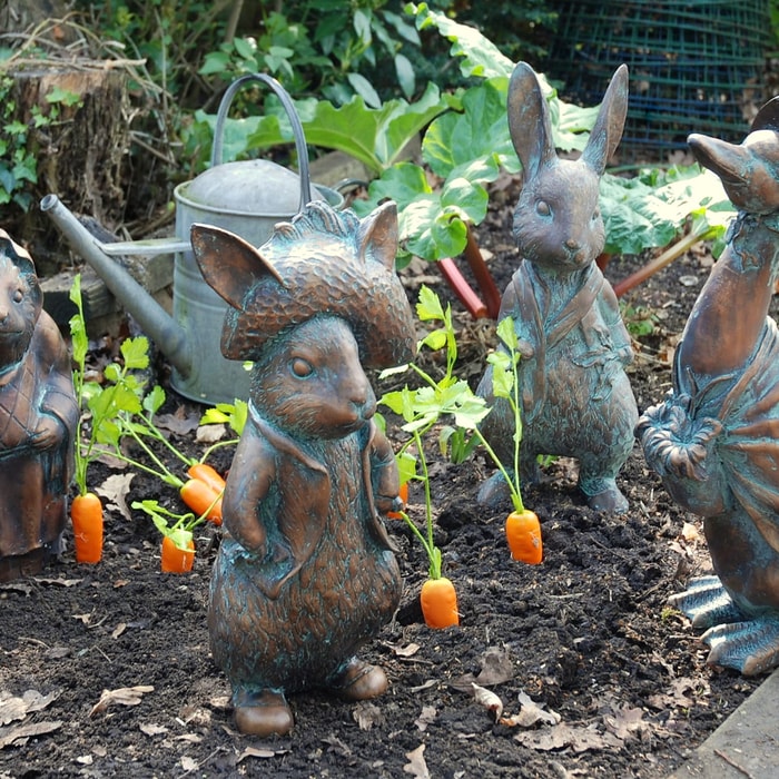 Beatrix Potter Garden Ornament Set of 5 | Garden Ornaments