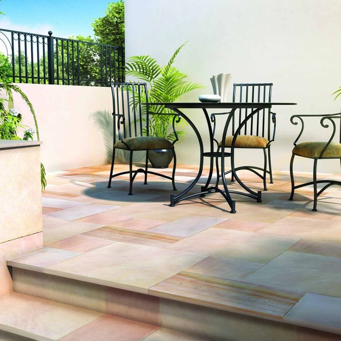 Modac 11.52m Smooth Sandstone Garden Patio Kit