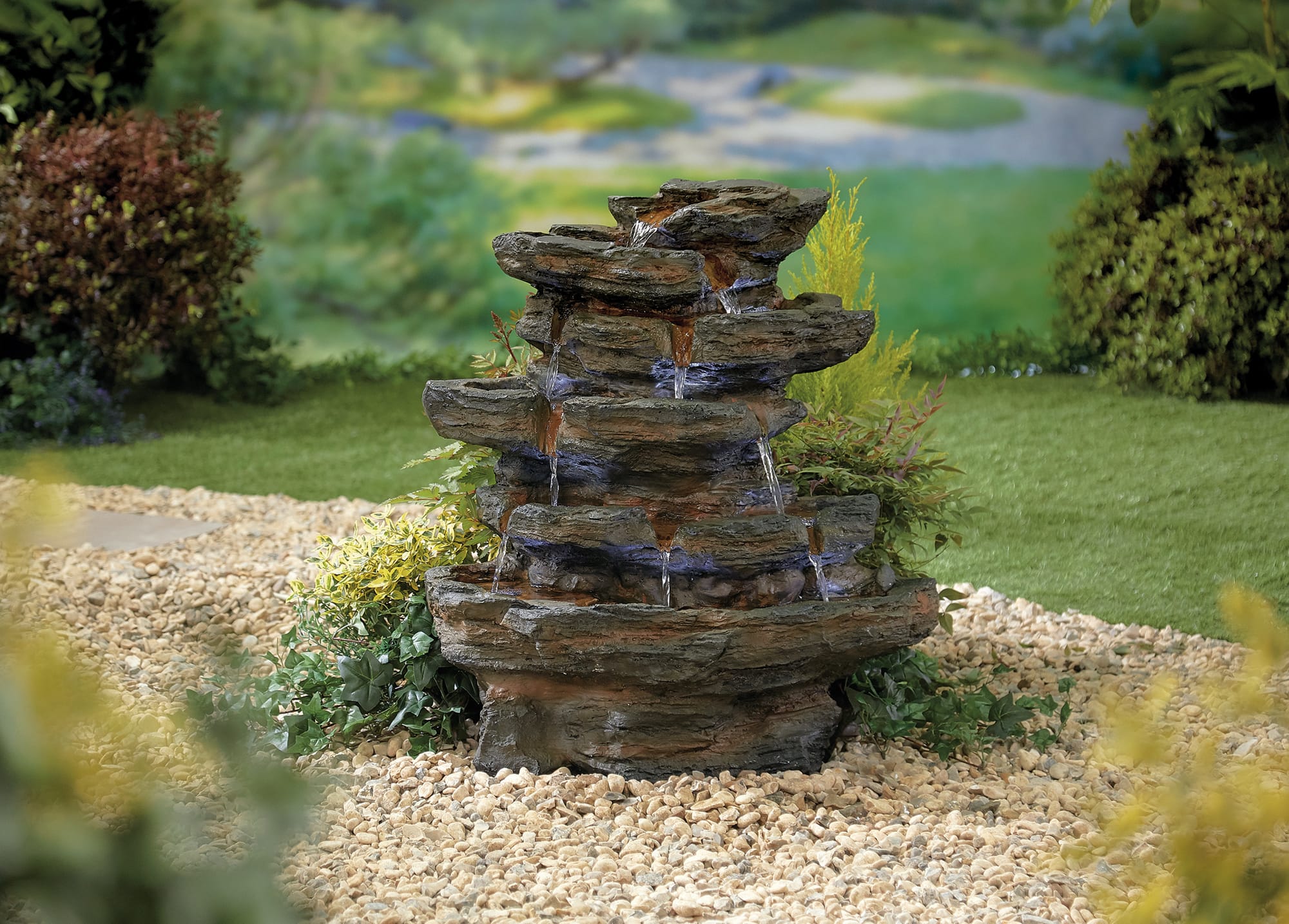 Aged Rock Springs Self Contained Water Feature