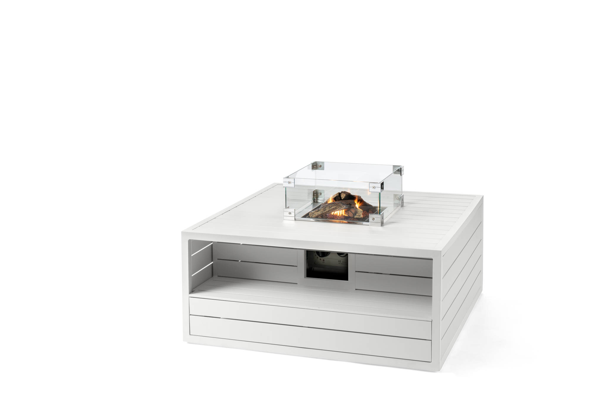 Happy Cocooning 105cm White Gas Fire Pit | Free UK Delivery