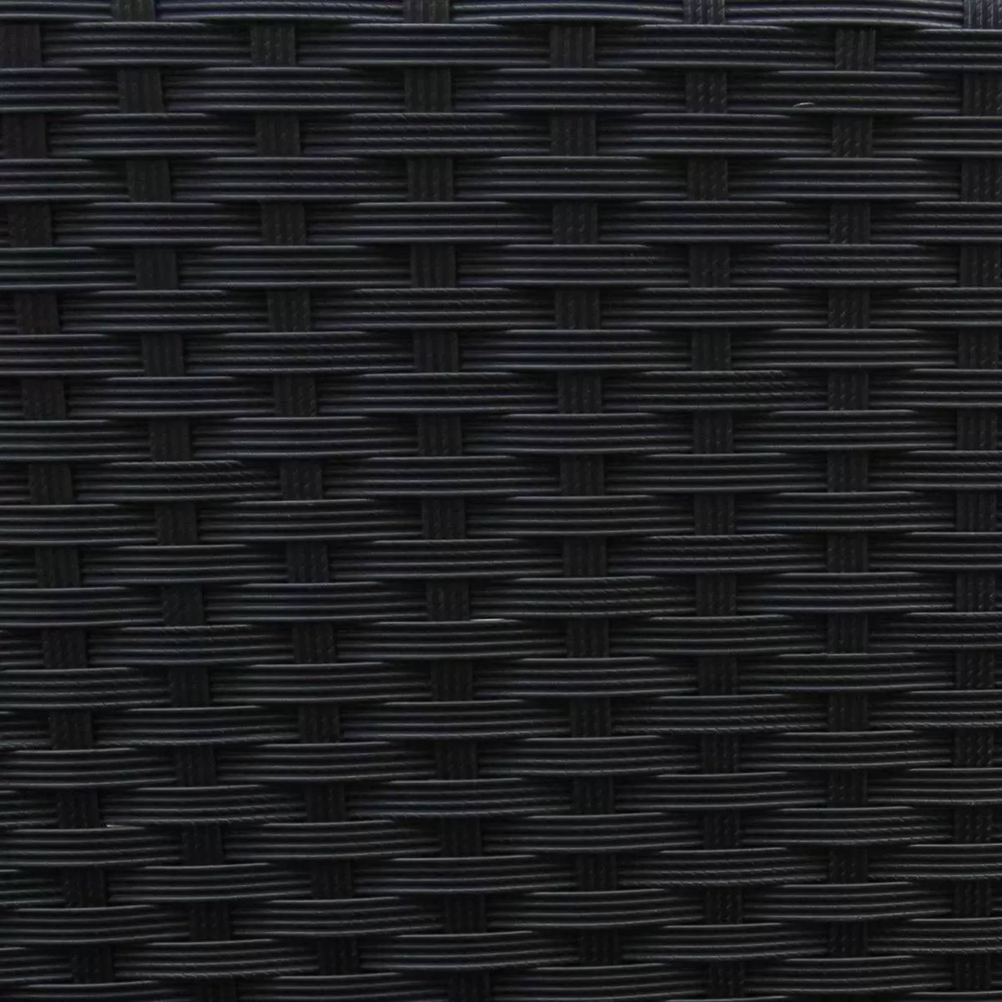 Radiant 9 Seat Rattan Corner Suite Black