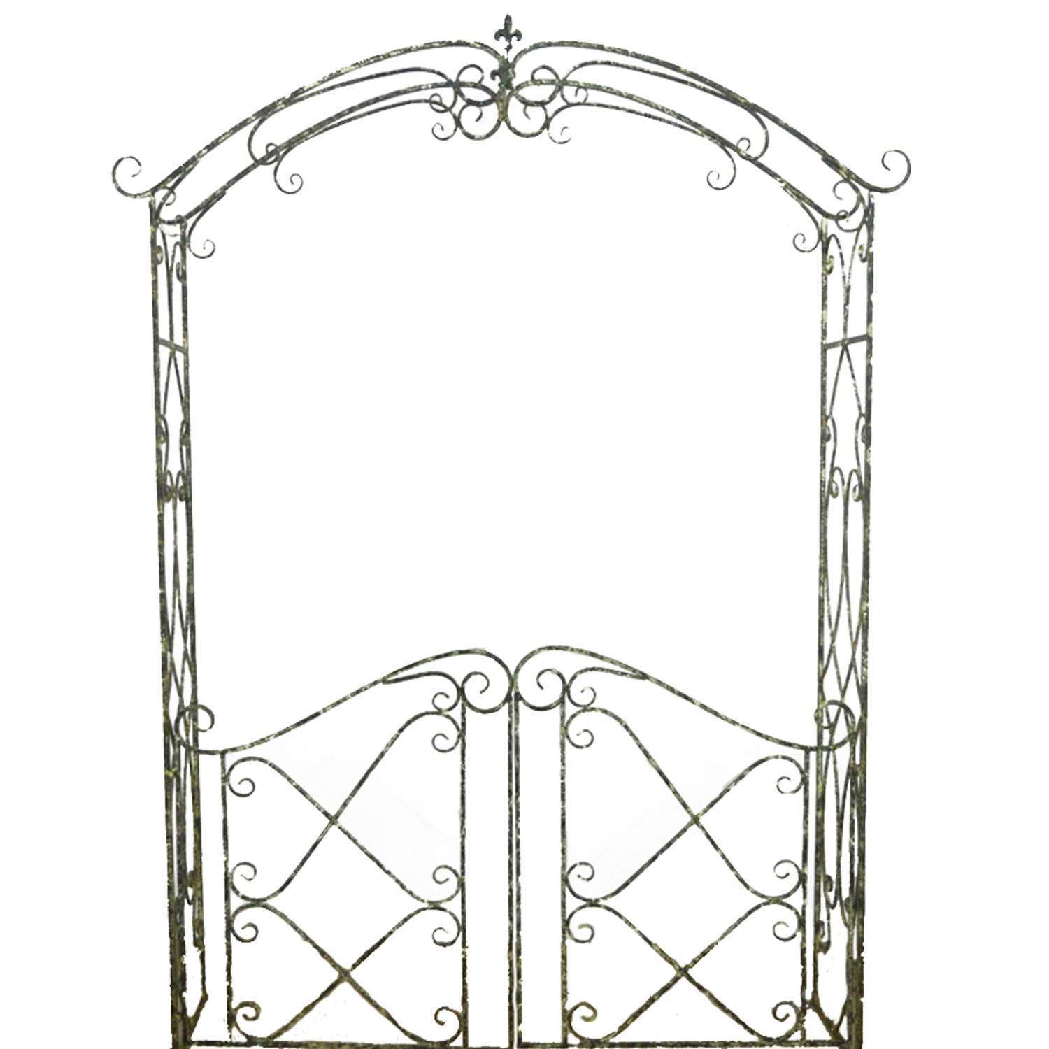 Heritage Metal Garden Arch with Gates | Garden Ornamnents
